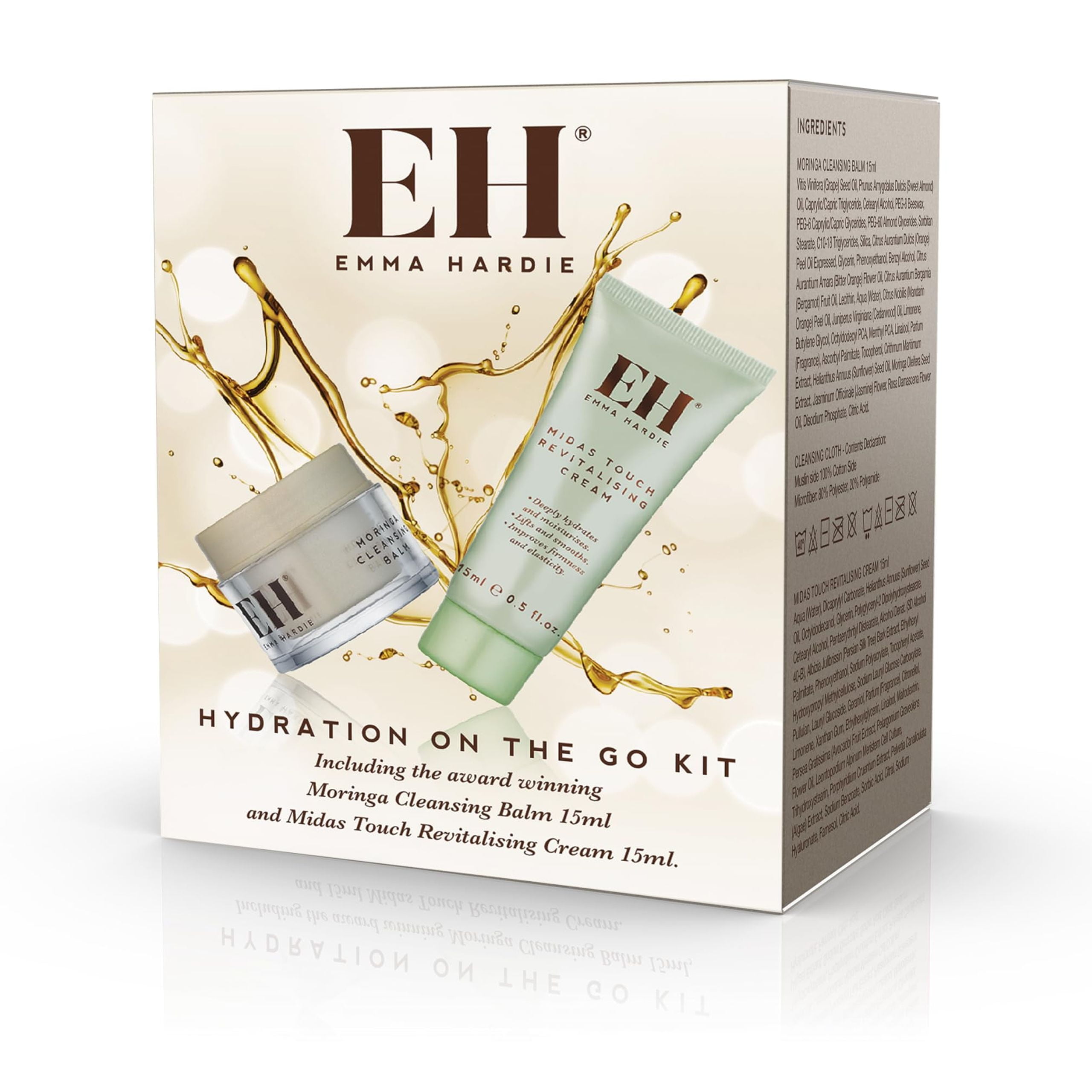 Emma Hardie Hydration On WHF2 The Go Kit, Gift 15ml Moringa Cleansing ...