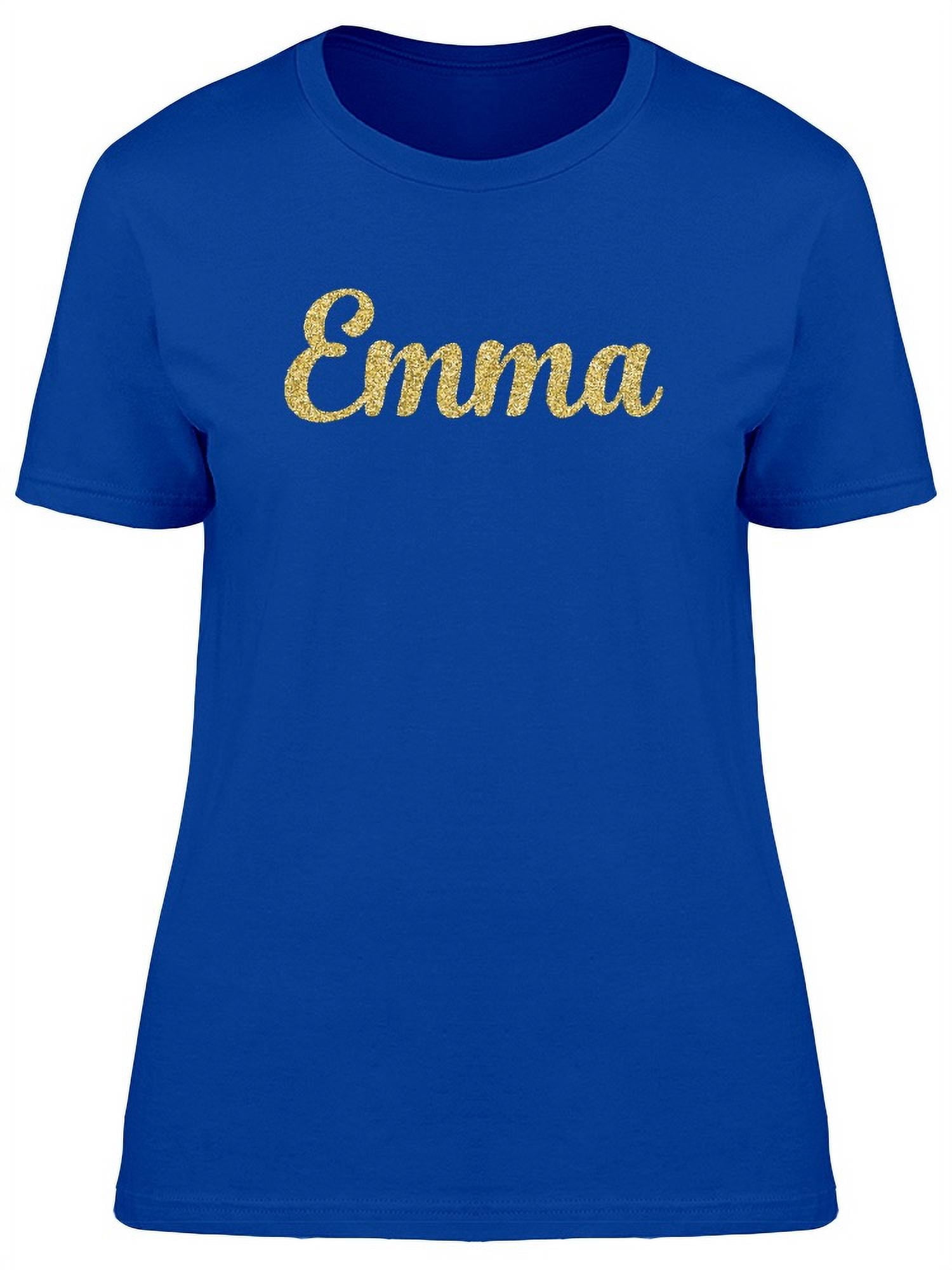 Emma In Gold Sparkle T-Shirt Women -Image by Shutterstock, Female Large ...