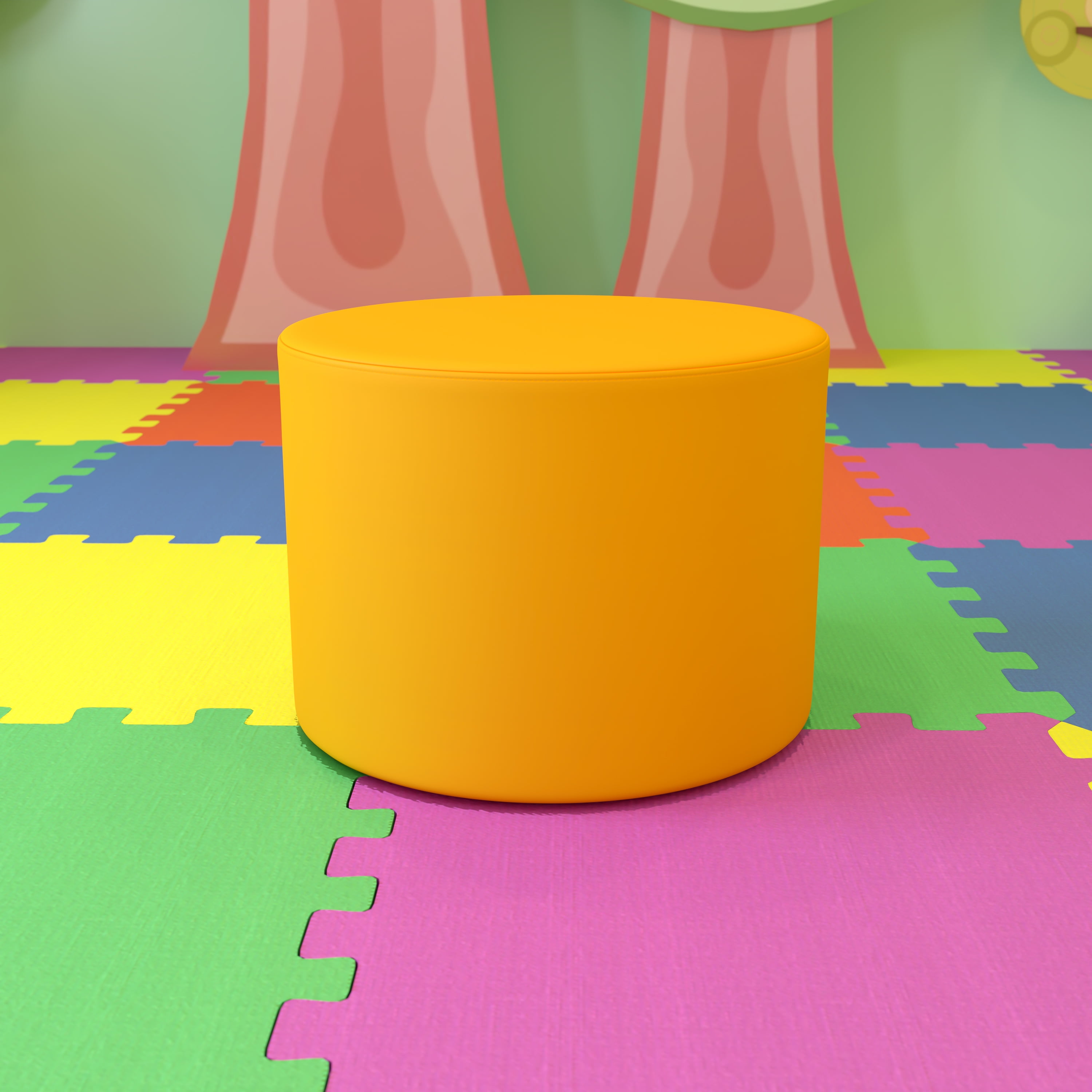 Emma + Oliver 18x24 Large Soft Seating Flexible Circle for Classrooms ...