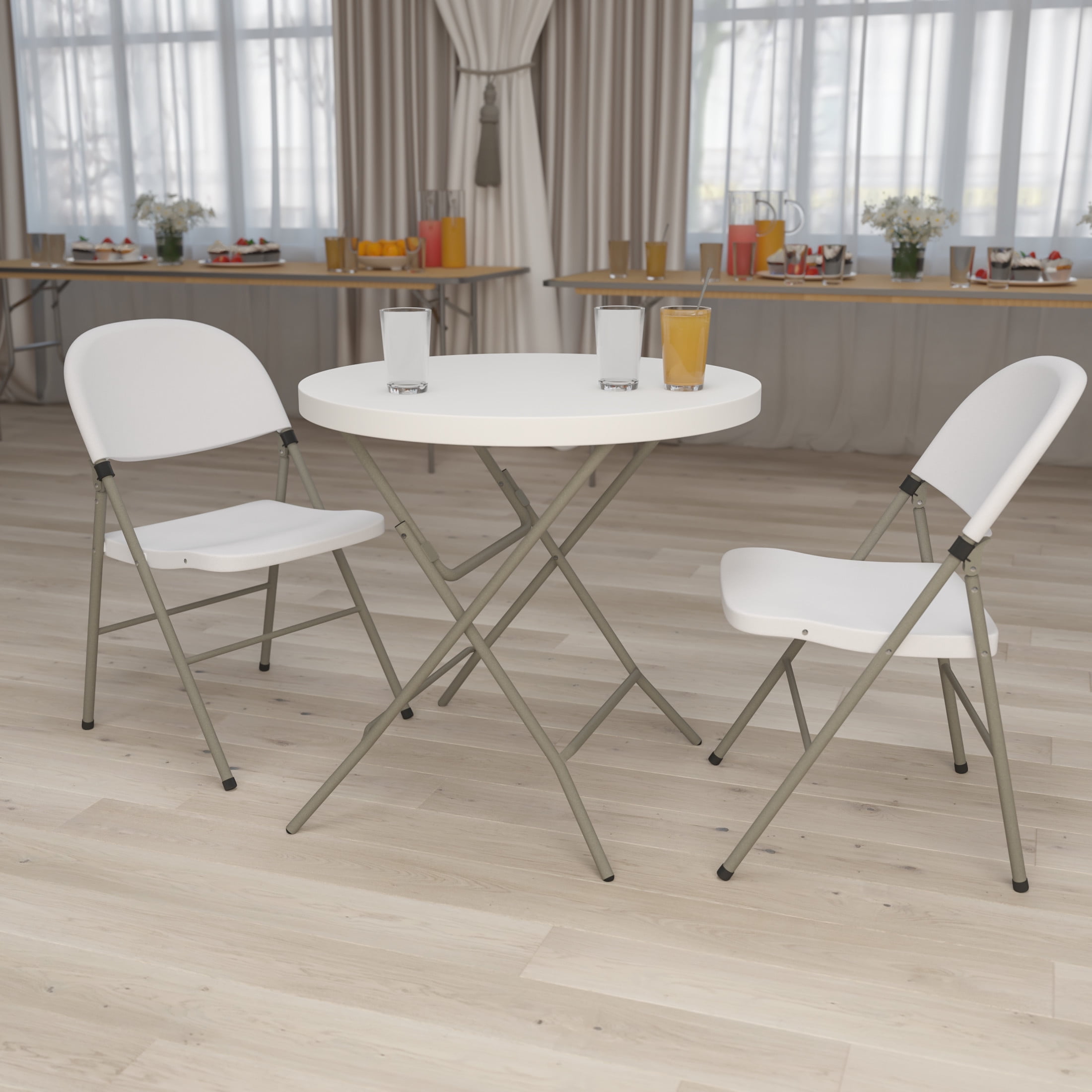 Free Shipping! Emma + Oliver Small Circle Card Table - 2.63' Round ...