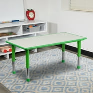 Flash Furniture Adjustable Height Rectangular Activity Table - Walmart.com