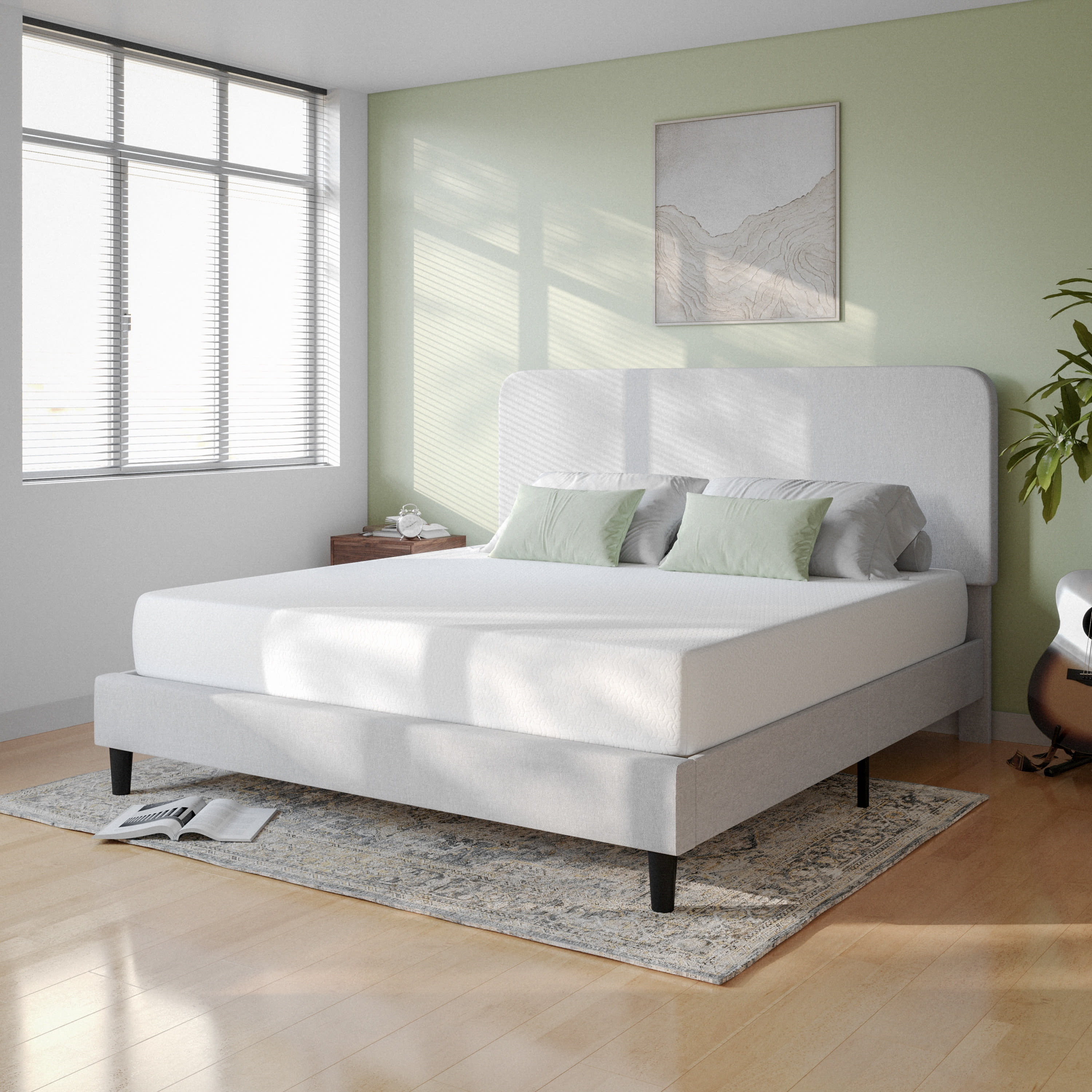 Emma + Oliver 4-Layer Memory Foam 10-Inch King Mattress in a Box with ...