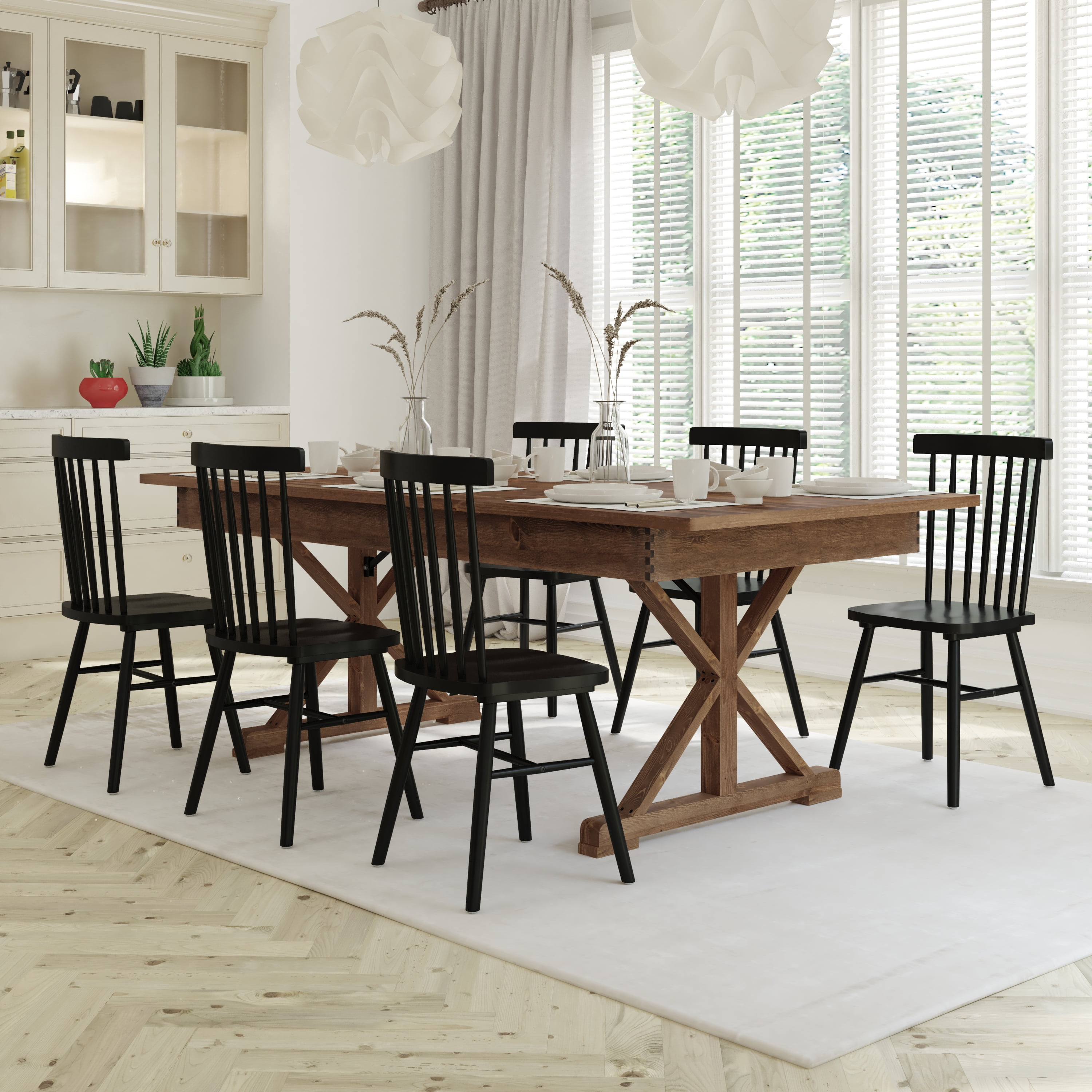 Emma + Oliver 7' x 40" Rectangular Antique Rustic Solid Pine Folding ...