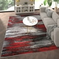 Emma + Oliver 8x10 Ultra Soft Shaded Look Olefin Accent Rug in Gray ...