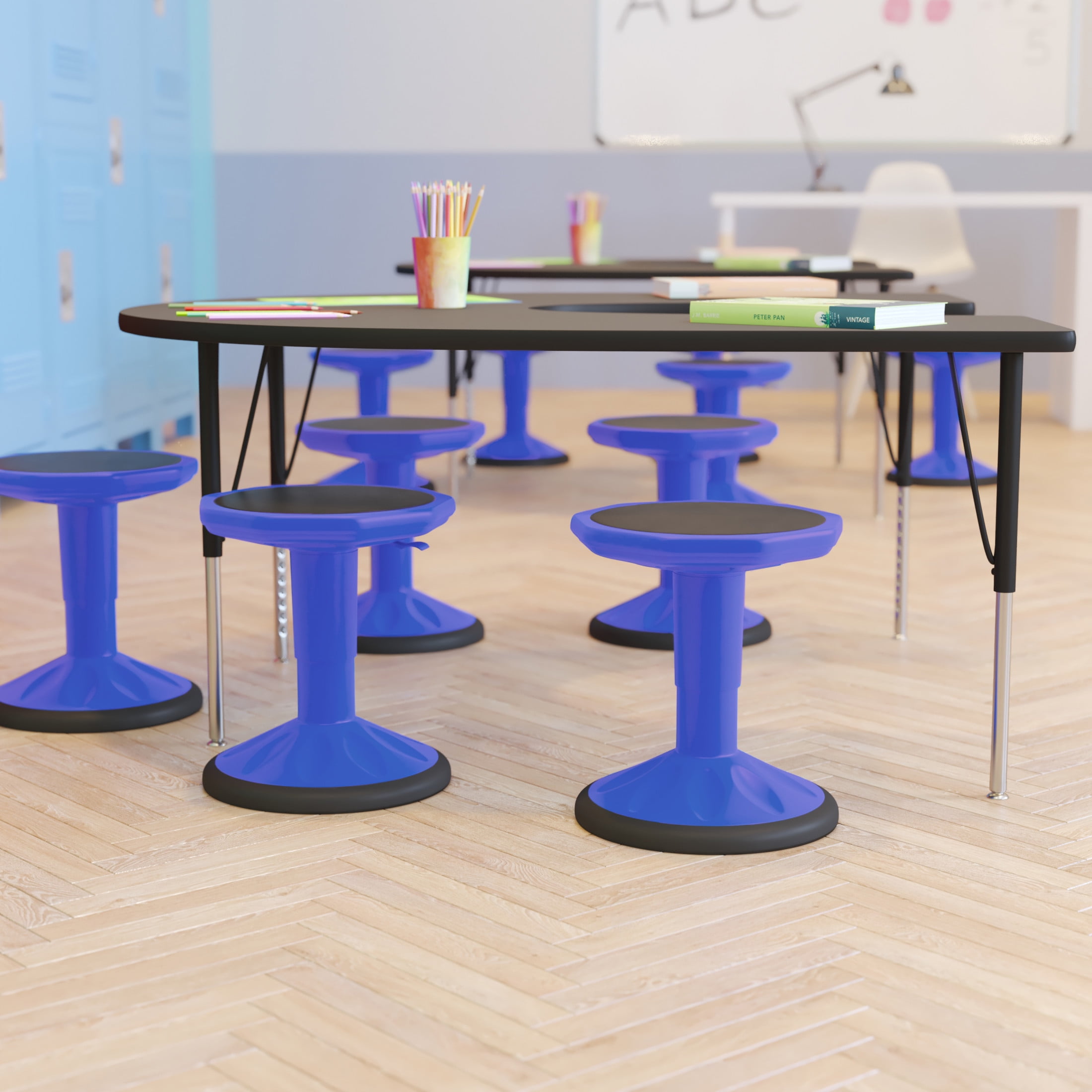 Emma + Oliver Height Adjustable Active Motion Stool for Kids with ...