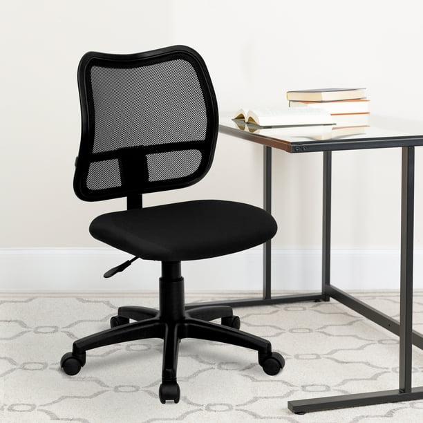 Emma + Oliver Mid-Back Black Mesh Swivel Task Office Chair - Walmart ... Emma + Oliver Mid-Back Black Mesh Swivel Task Office Chair - Walmart ...