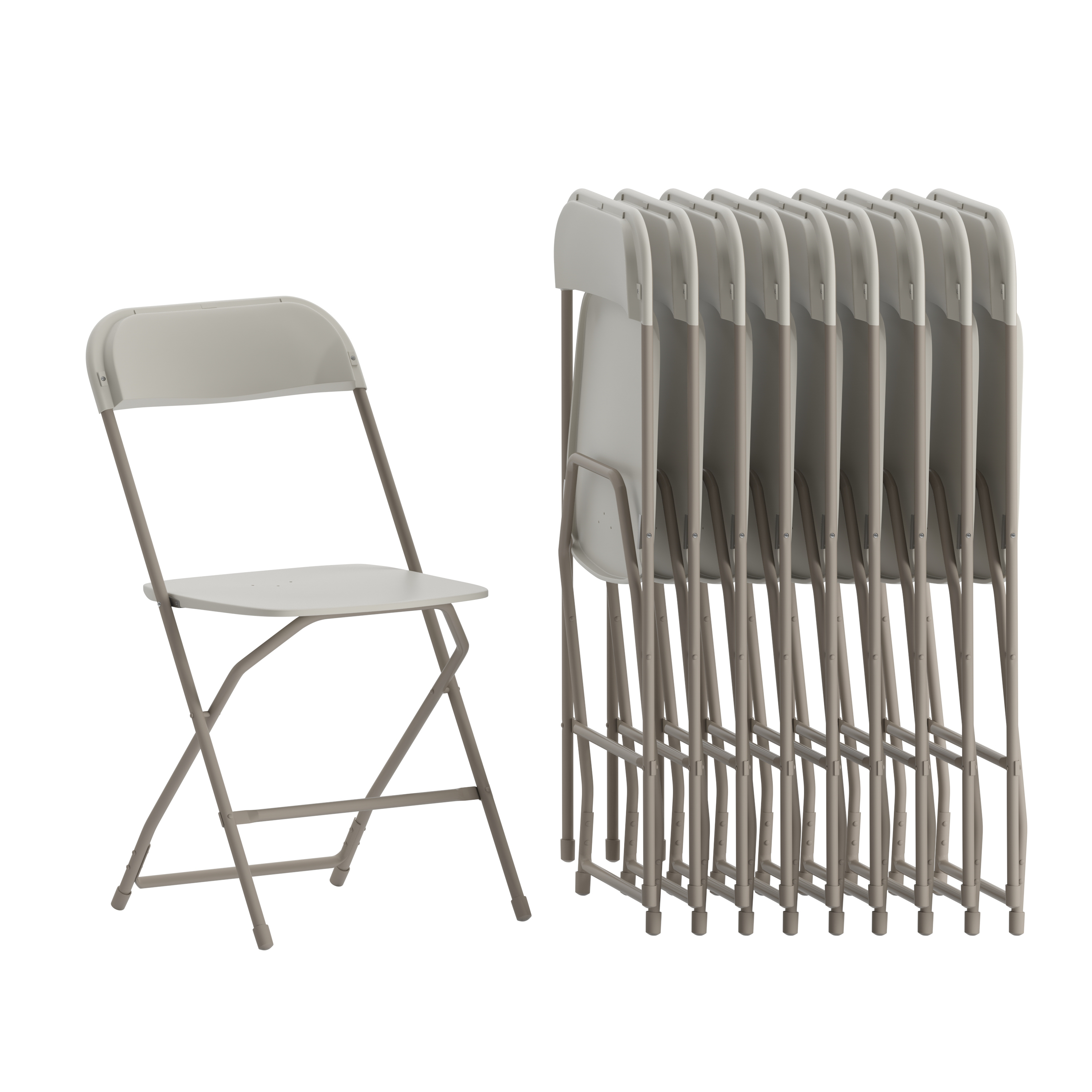 Outdoor Wicker Stackable Chairs, Set of 2, Grey - Walmart.com