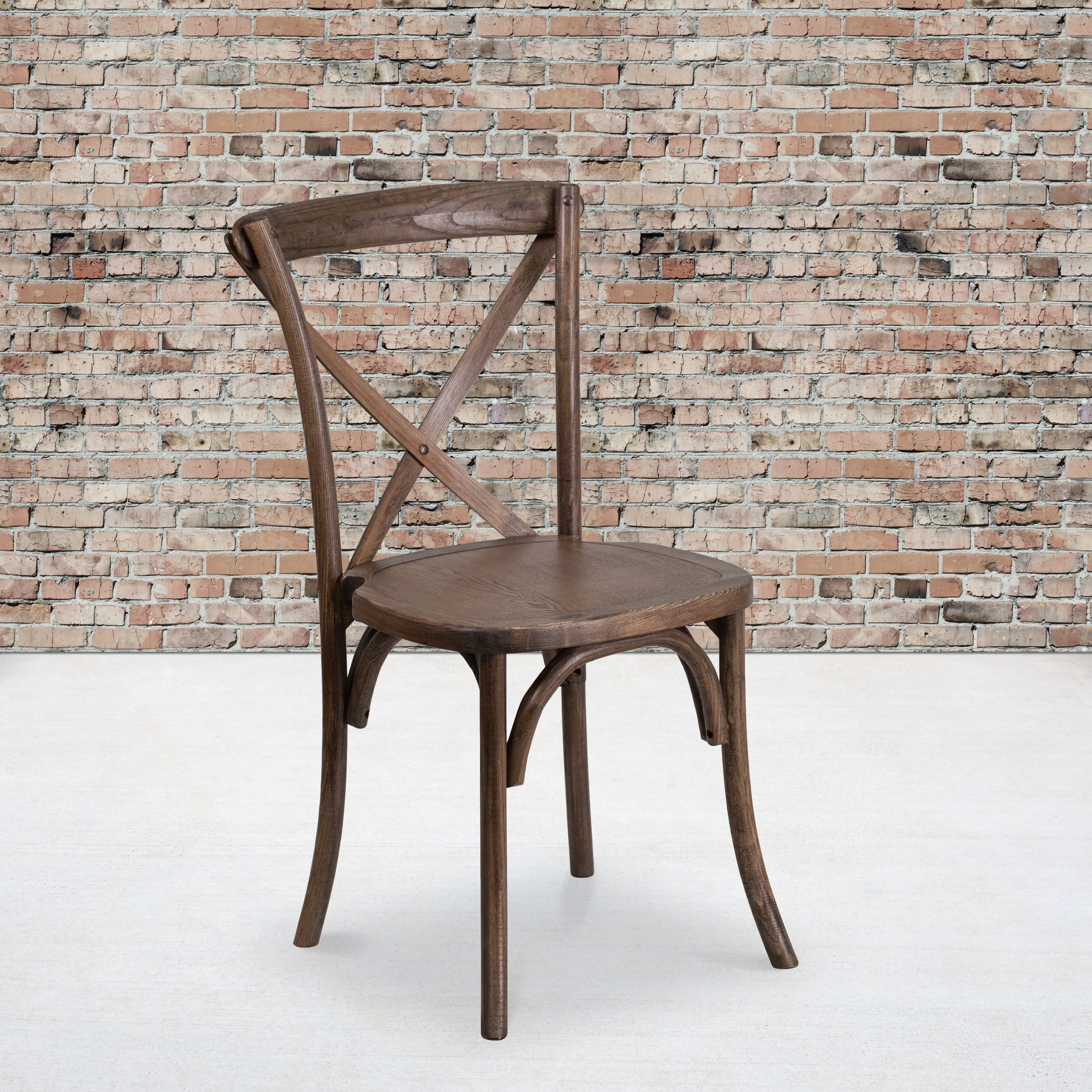 Sturdy Wooden Emma + Oliver Stackable Modern Restaurant Chair with ...