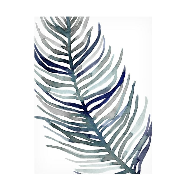 Emma Scarvey 'Blue Feathered Palm I' Canvas Art - Walmart.com