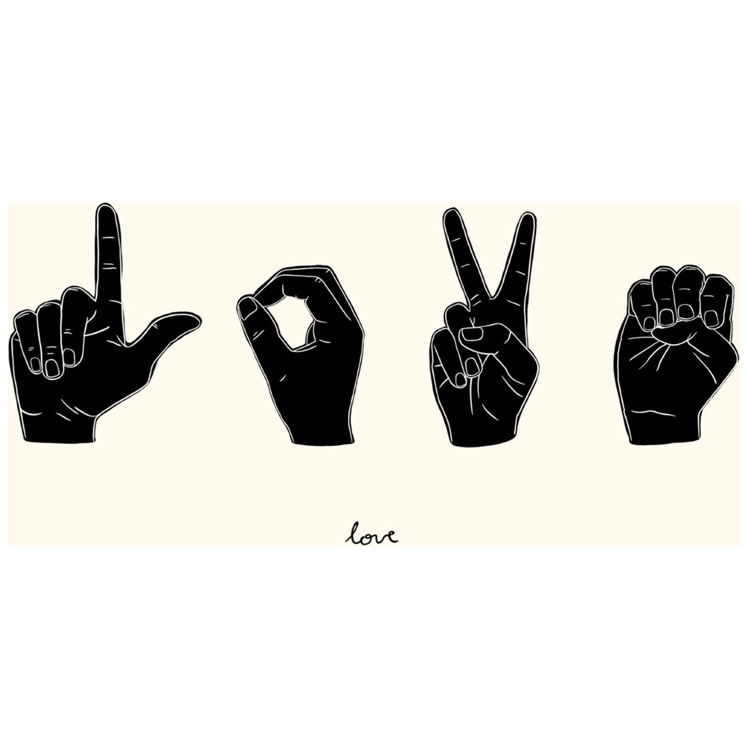 Emma Scarvey 'Sign Language IV' Canvas Art - Walmart.com