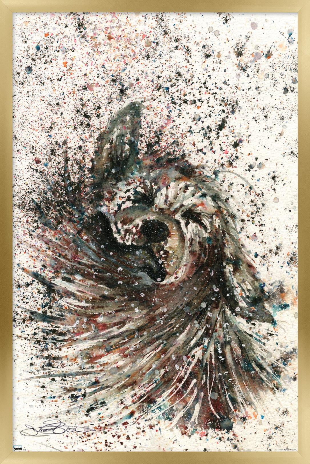 Emma Steel - Wet Dog Wall Poster, 22.375" x 34" Framed - Walmart.com