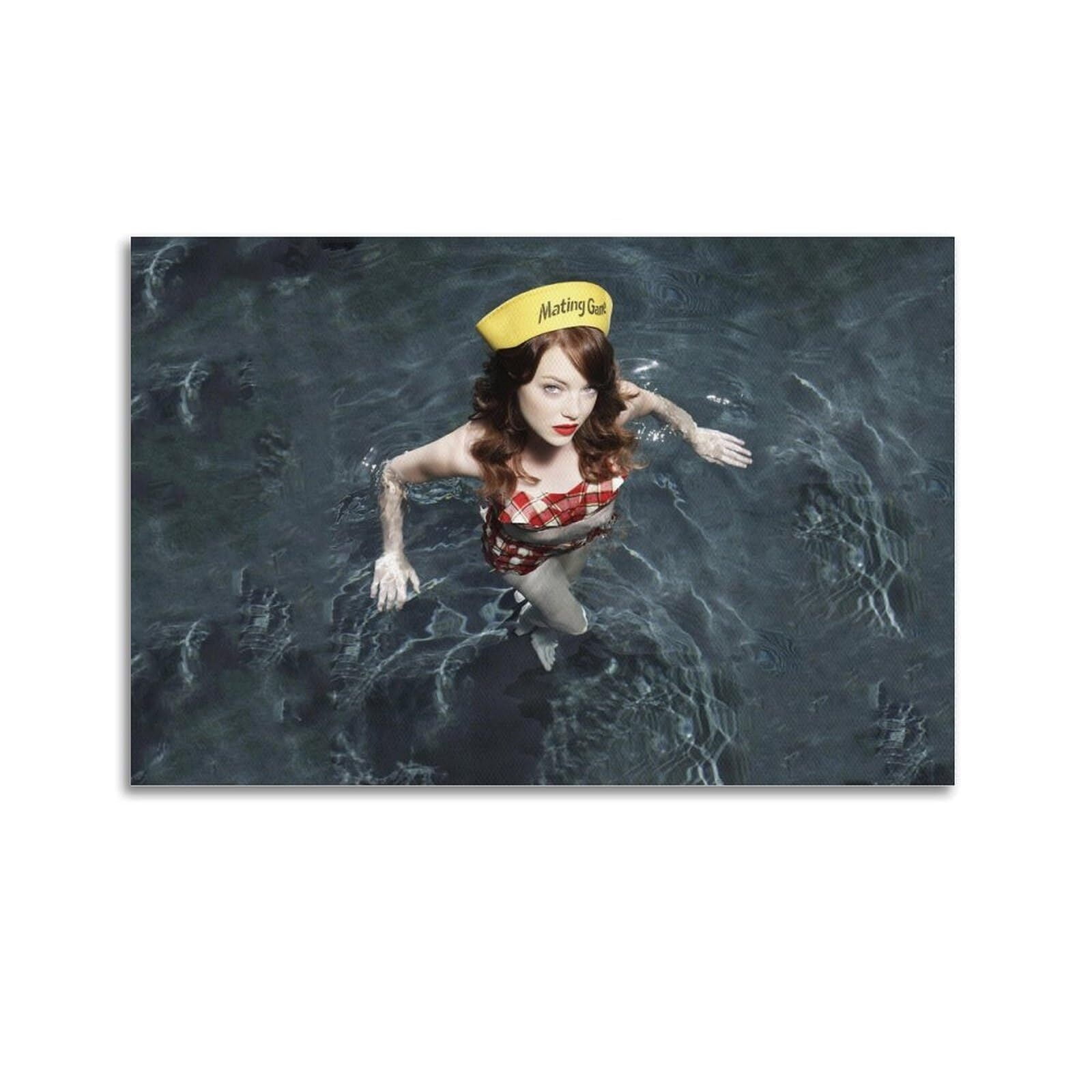 Emma Stone Art Poster Posters Aesthetic Canvas Posters Room Bedroom ...