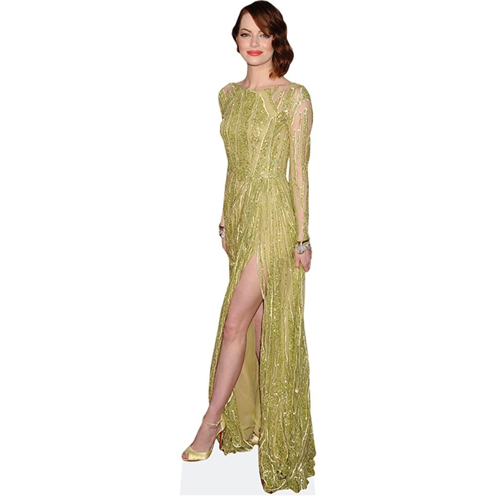 Emma Stone (Yellow Dress) Mini Cardboard Cutout Standee - Walmart.com