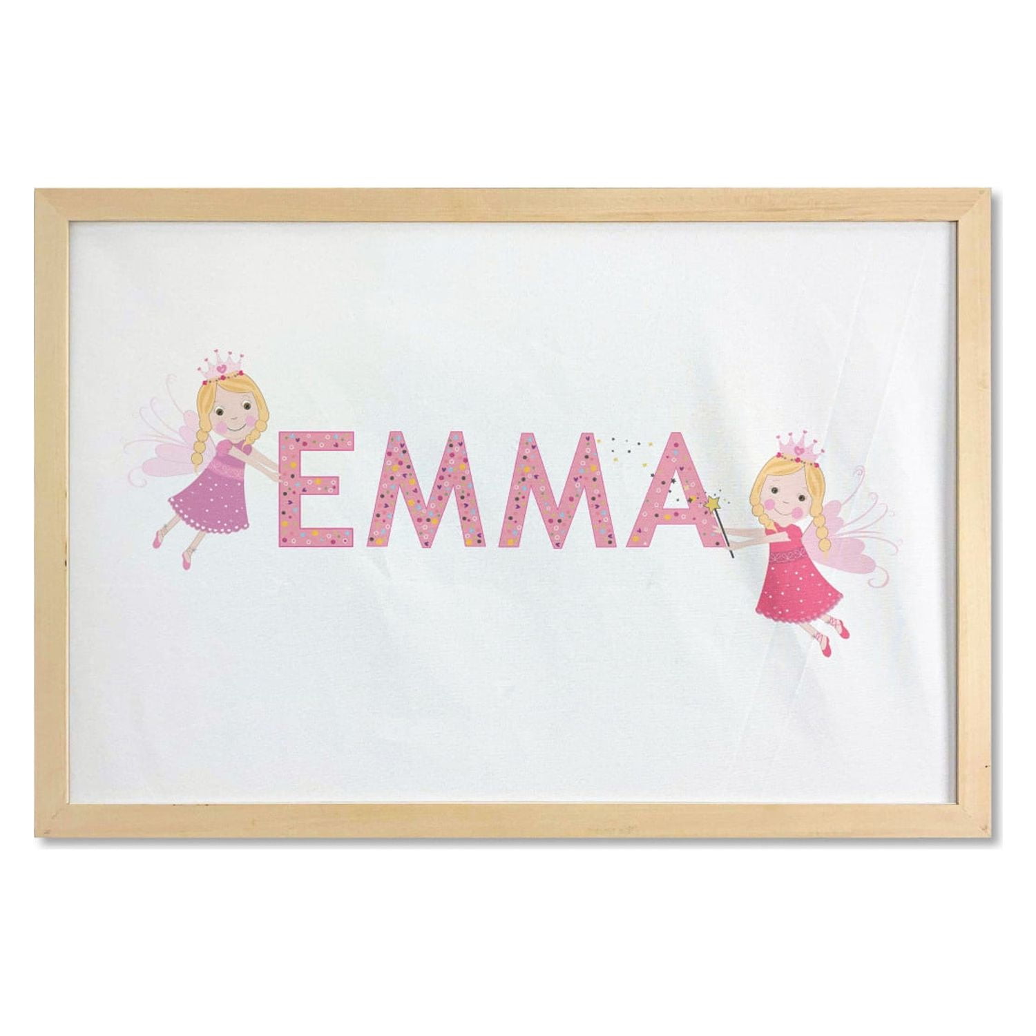 Emma Wall Art with Frame, Cartoones Holding a Popular Widespread Girl ...