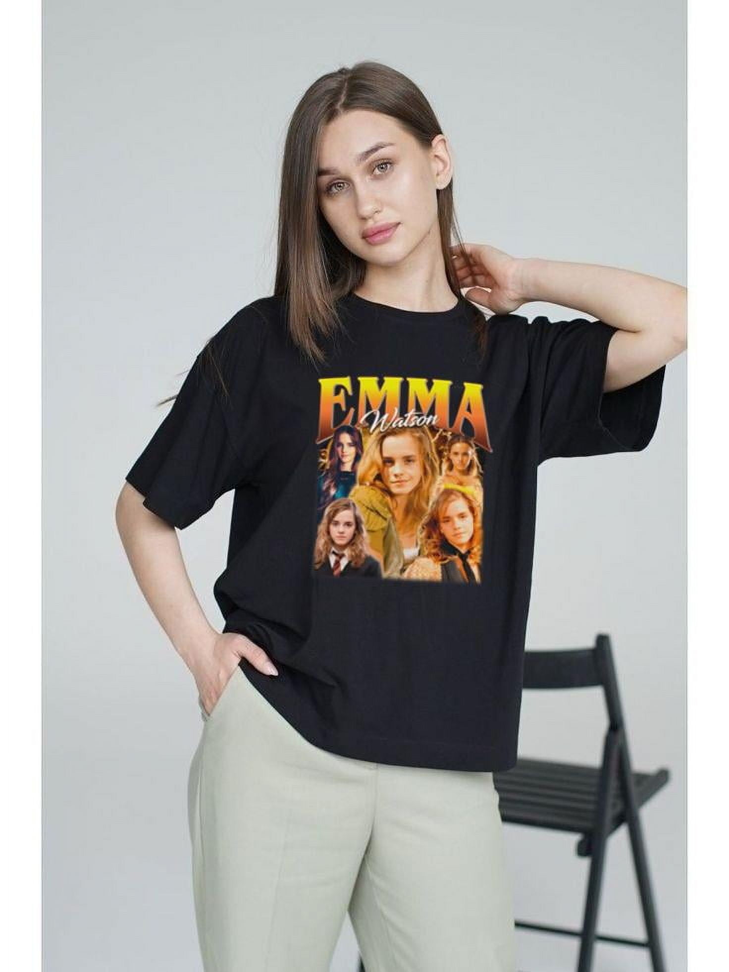 Emma Watson Bootleg Style Actress Fan Merch T-Shirt, for men & women, up to size 5XL - Walmart.com
