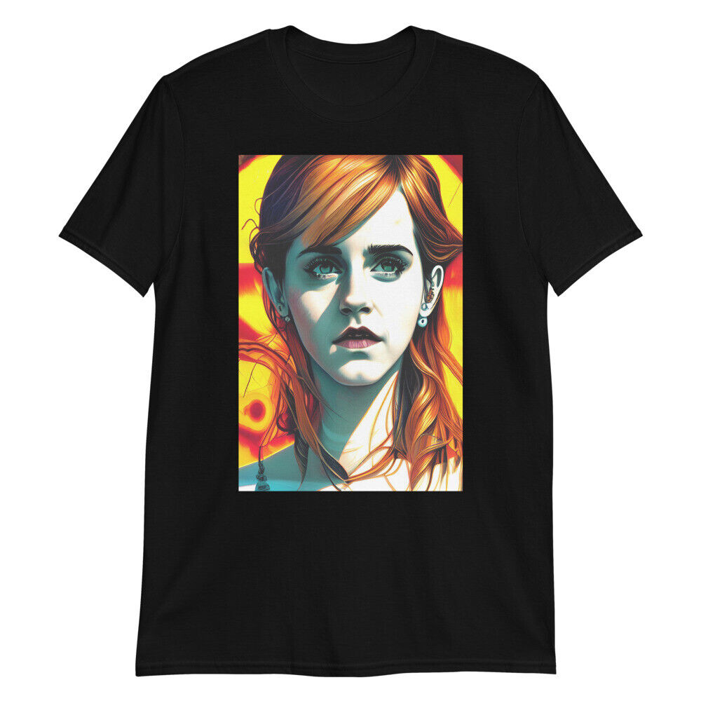 Emma Watson Cartoon Unisex T-Shirt Movie Actress Fan Art Hermione ...