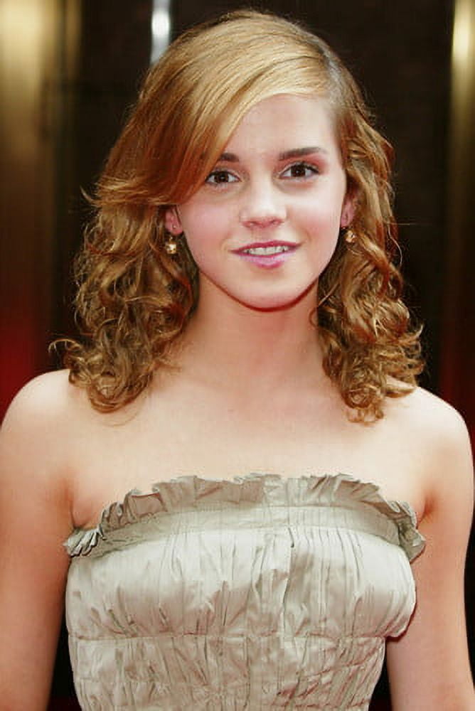 Emma Watson Color Bare Shouldered Glamour 24X36 Poster - Walmart.com