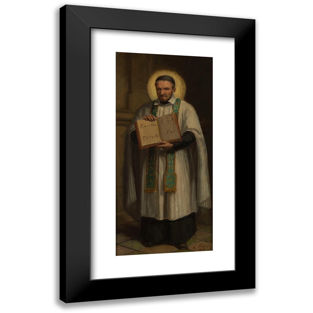 Emmanuel Auguste Masse 8x14 Black Modern Framed Museum Art Print Titled ...