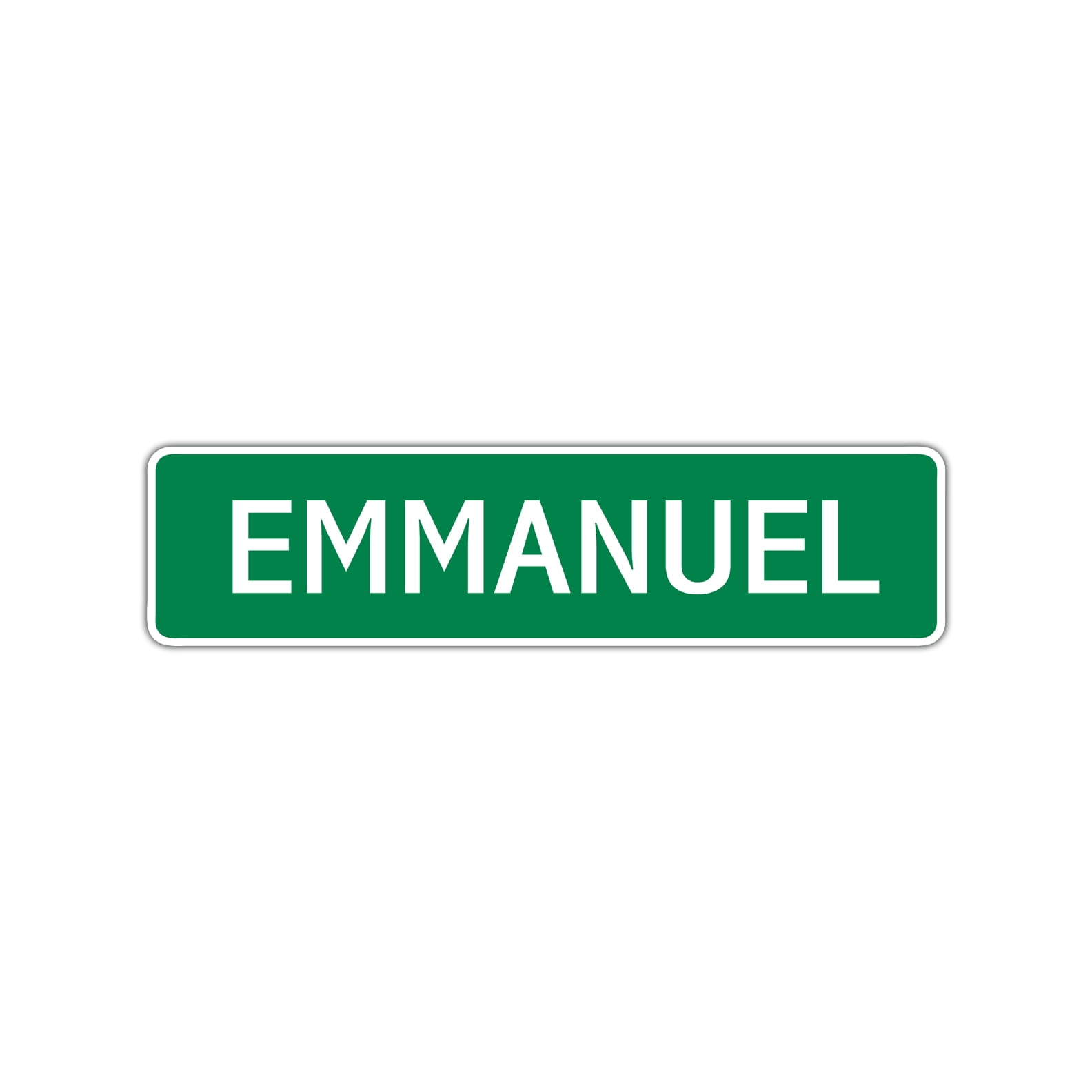 Emmanuel Boys Children Name KIds Letter Printed Plaque Decoration Label ...