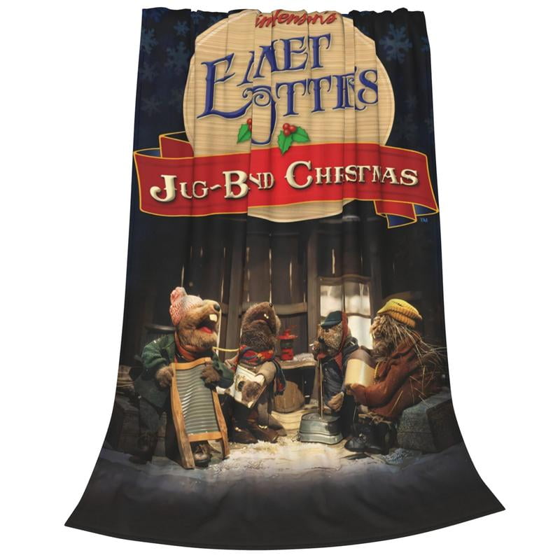 Emmet Otter Christmas Flannel Throw Blanket - Ultra-Plush & Warm, Cozy ...