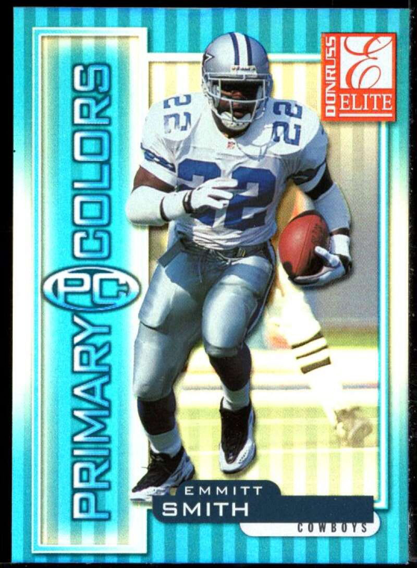 Emmitt Smith Card 1999 Donruss Elite Primary Colors Blue #23 - Walmart ...