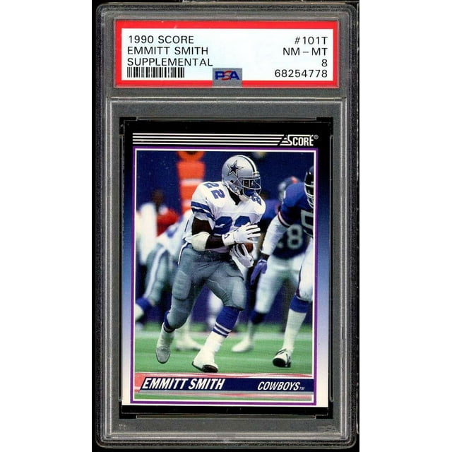 Emmitt Smith Rookie Card 1990 Score Supplemental #101T PSA 8 - Walmart.com