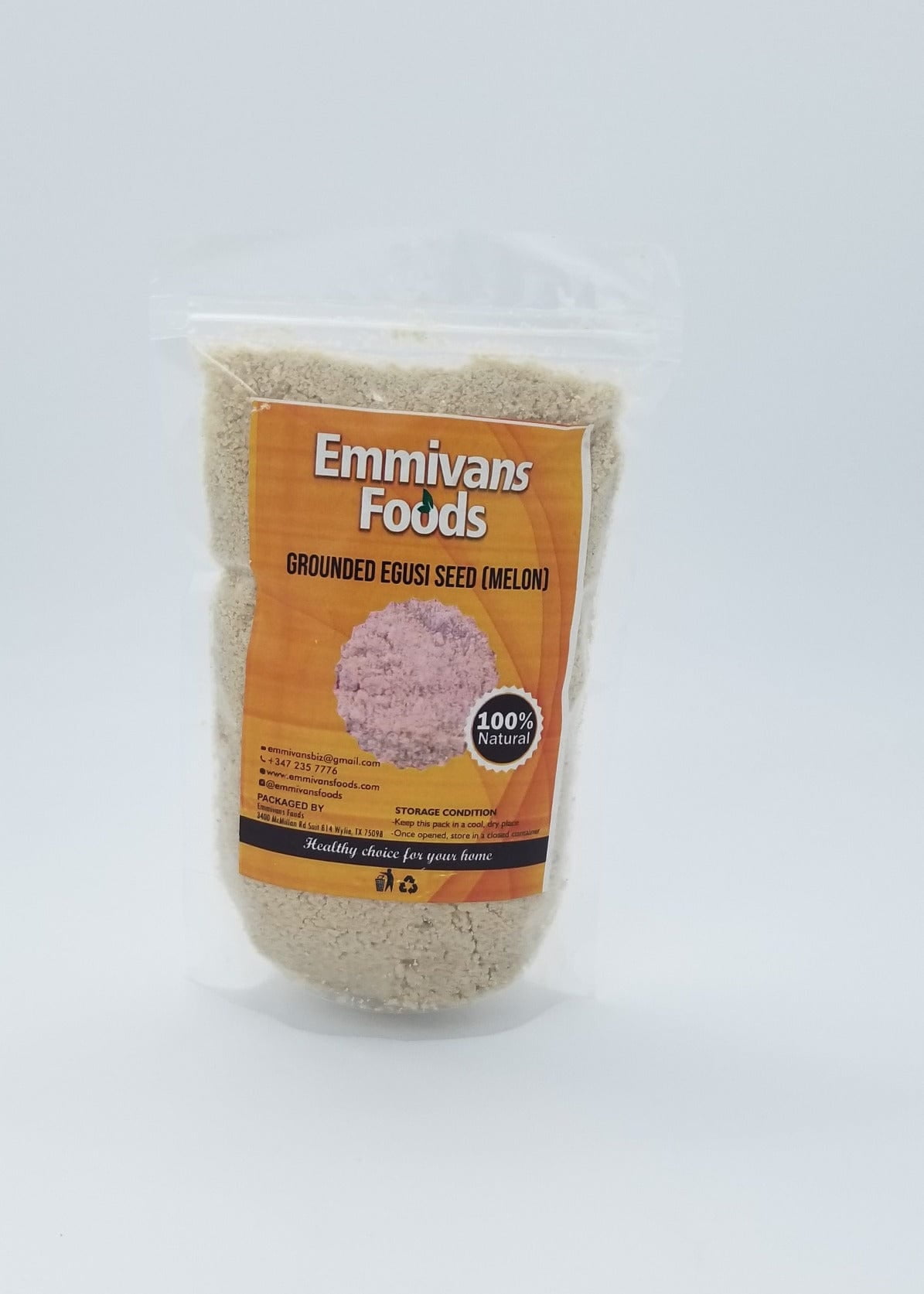 Emmivansfoods Grounded Egusi Melon Seeds, 7oz, Ideal for Nigerian ...