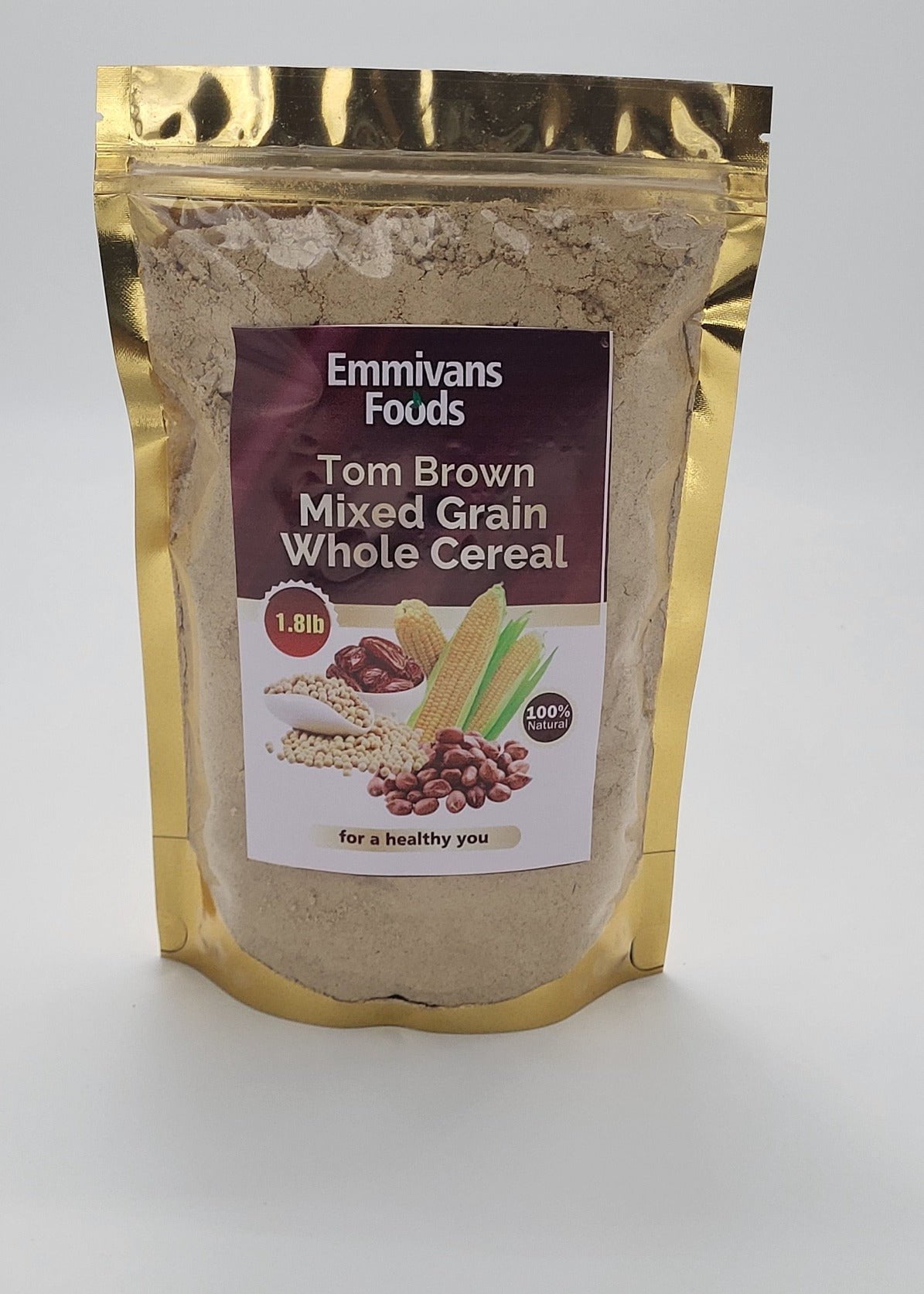 Emmivansfoods Nourishing Tom Brown Roasted Corn Flour Cereal - 1.5lb ...
