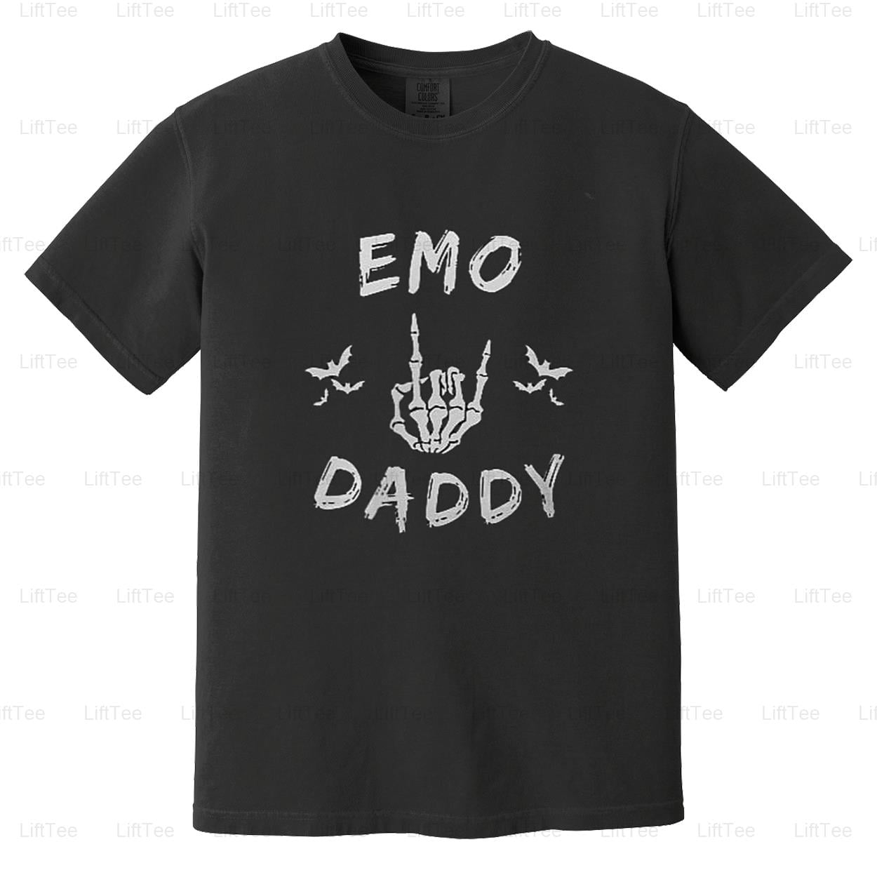 Emo Daddy Dad Goth Skeleton Hand Rock Father's Day Music Scene ...