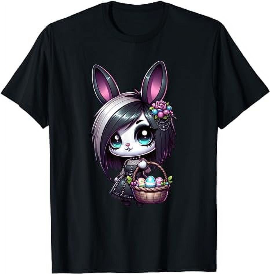 Emo Easter Bunny Cute Goth Girl Whimsigoth Egg Hunt Graphic T-Shirt - Walmart.com
