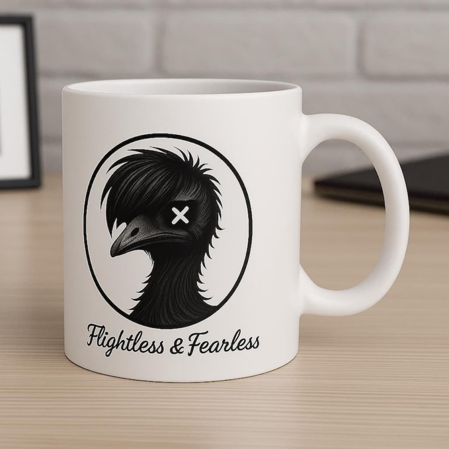 Emo Emu Coffee Mug – Gothic Punk Bird Art. - Walmart.com