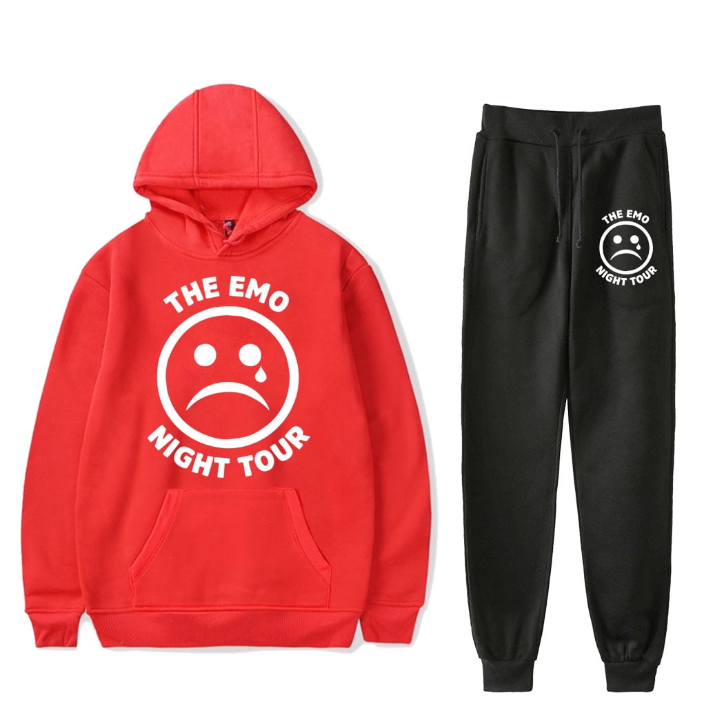 Emo Night Tour hoodies suits pocket drawstring hoodies sweatshirt men ...