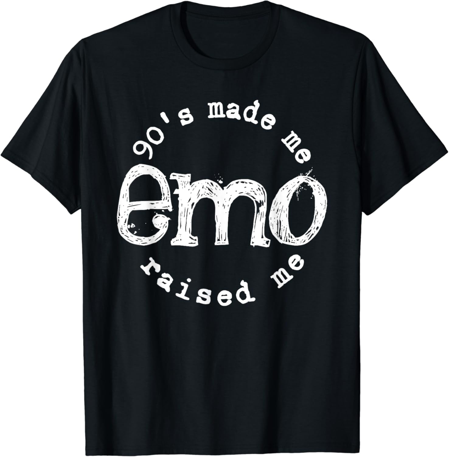 Emo Rock 90s Made Me Emo Raised Me 90s y2k Emo Ska Pop Punk T-Shirt ...