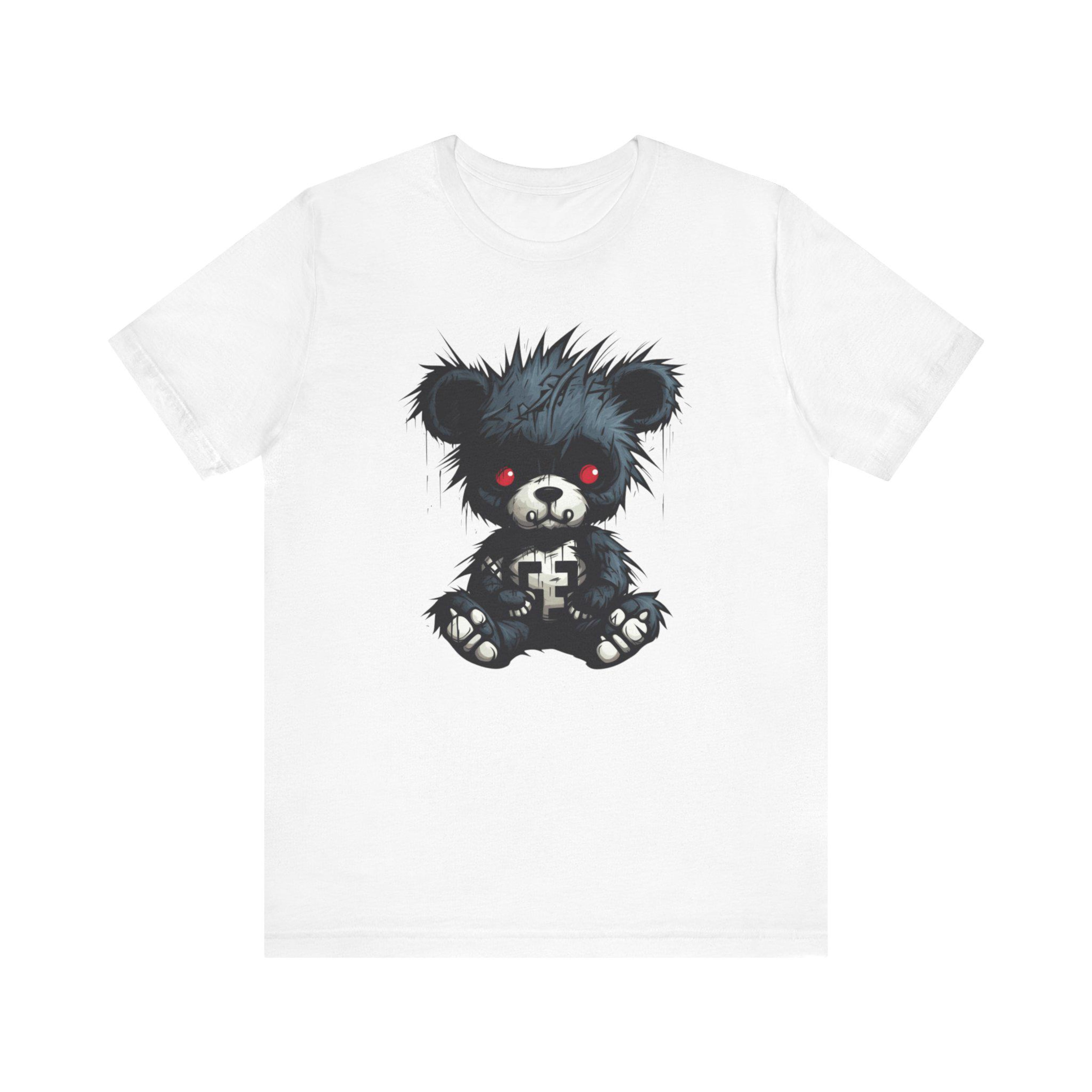 Emo Scary Black Street Bear Shirt | Dark Aesthetic Tee | Edgy ...