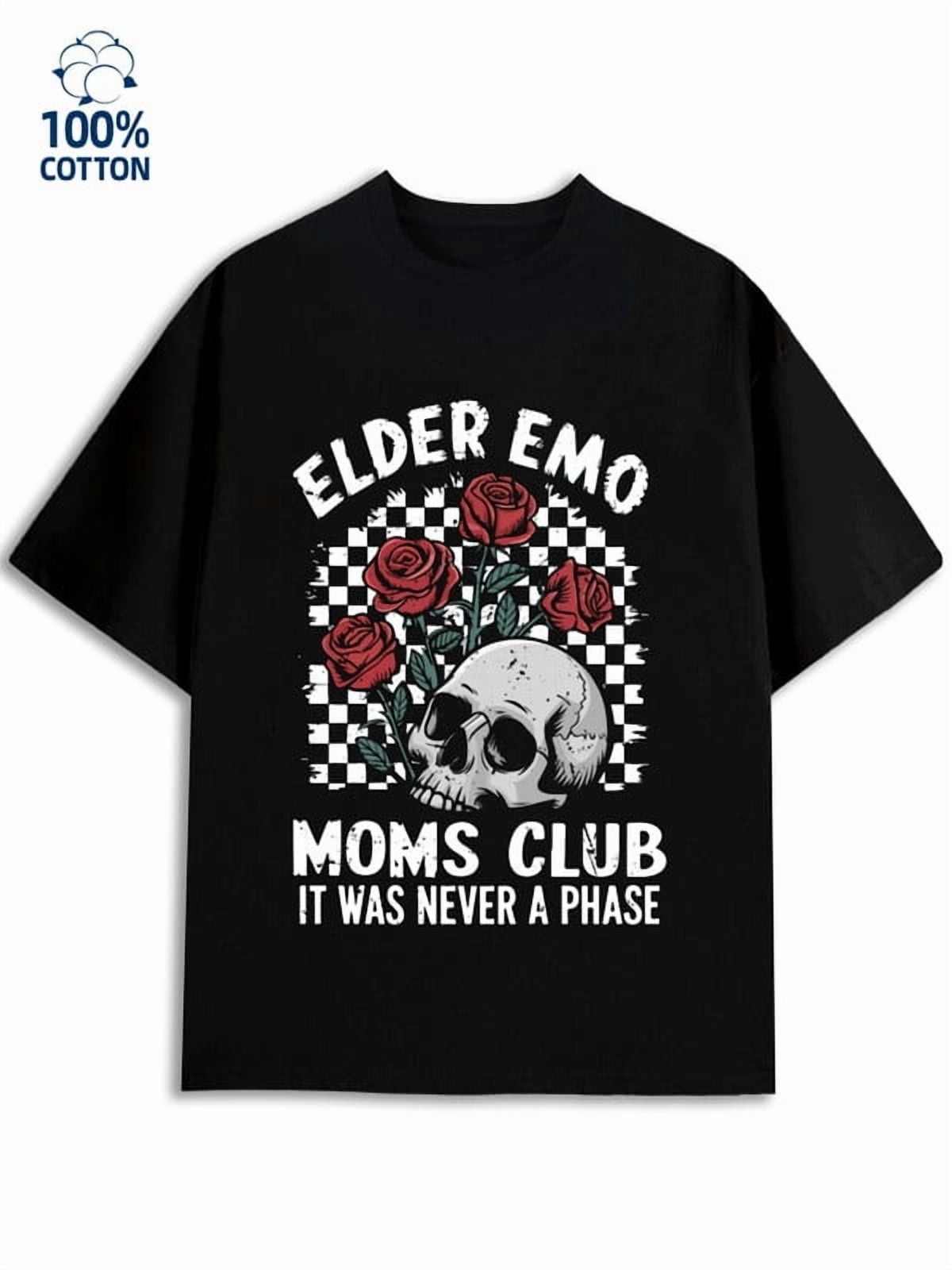 Emo Skull Roses men's funny humor 180G 100% Cotton black wife husband ...