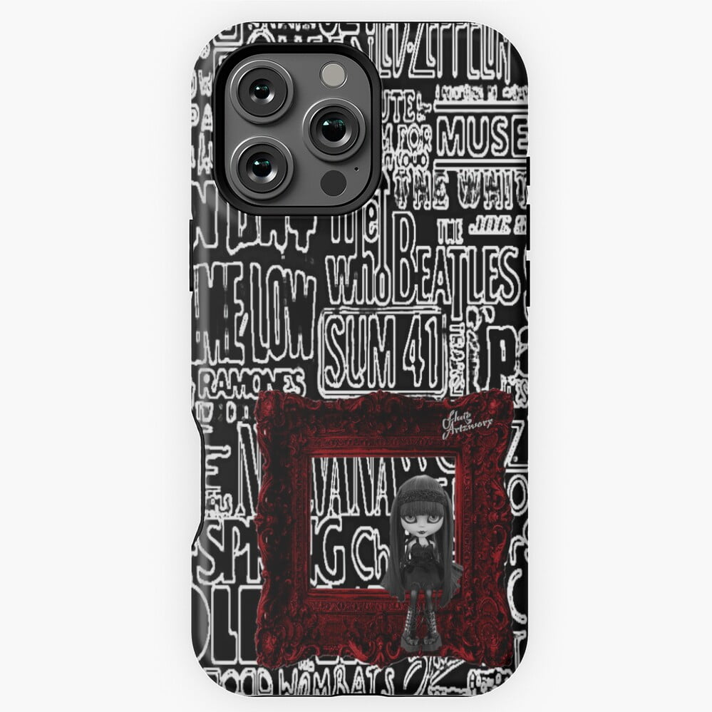 Emo is Listening Music Fan Quote Phone Case for iPhone 16 15 14 13 12 ...