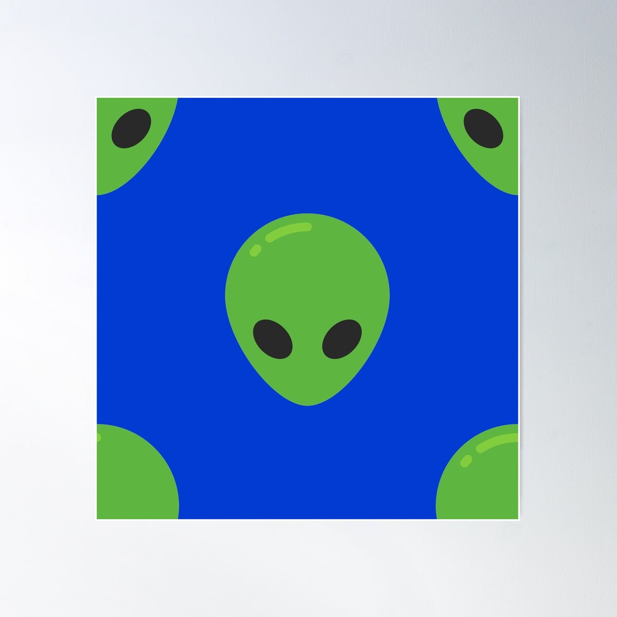 Emoji Aliens Poster Wall Art, Modern Wall Decor For Living Room Bedroom ...
