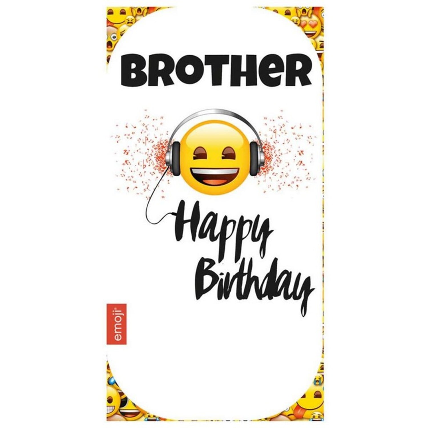 Emoji Brother Birthday Card - Walmart.com