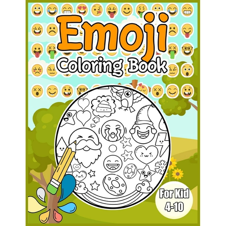 emoji coloring pages for kids