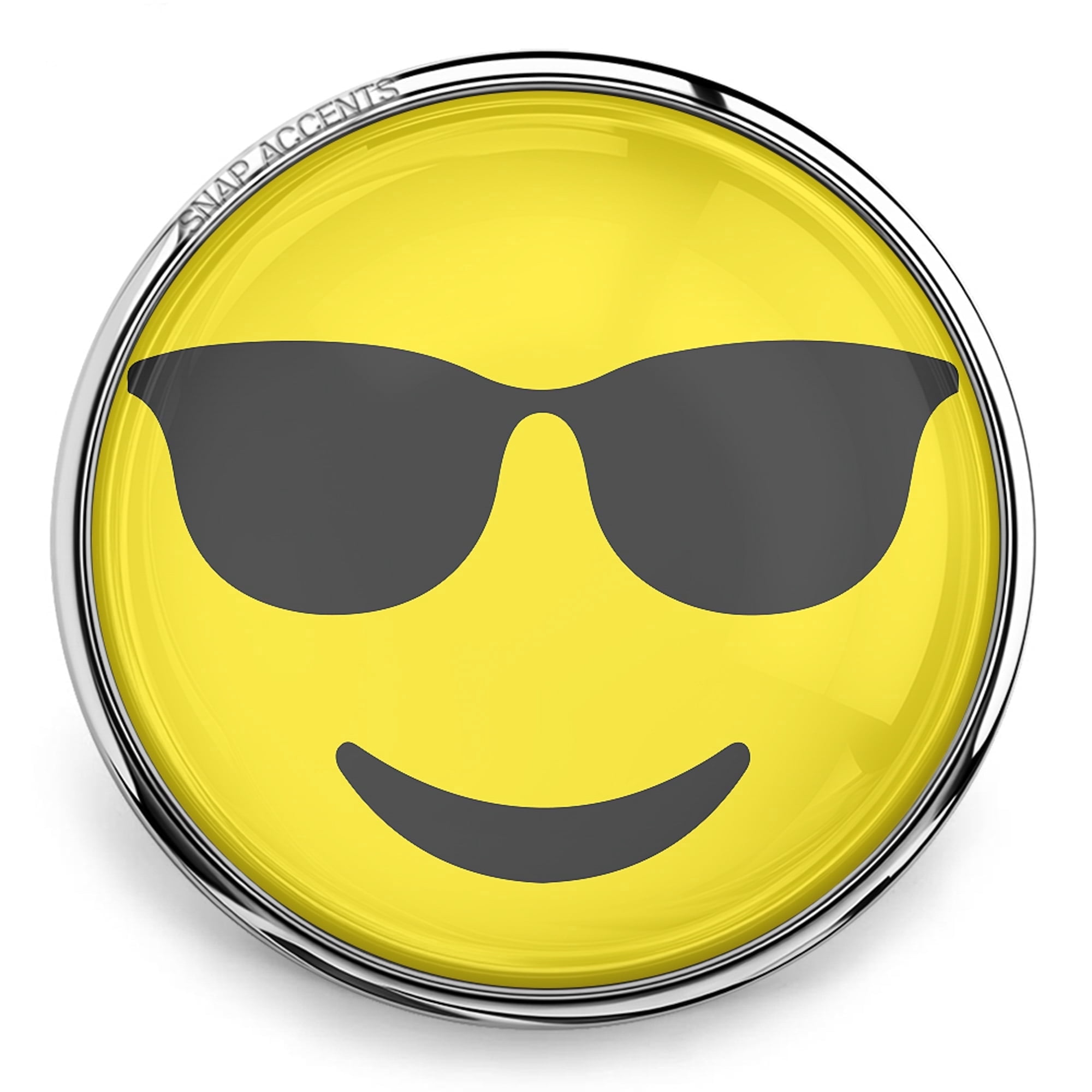 Emoji Cool Sunglasses Snap Jewelry Ginger Charm Button, For ...