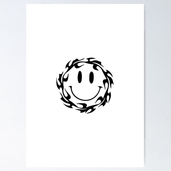 Emoji Face Poster Wall Art, Modern Wall Decor For Living Room Bedroom ...