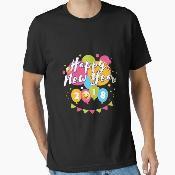 Emoji Holiday Fun Happy New Years 2026 Kids Unisex T-Shirt, up to size ...
