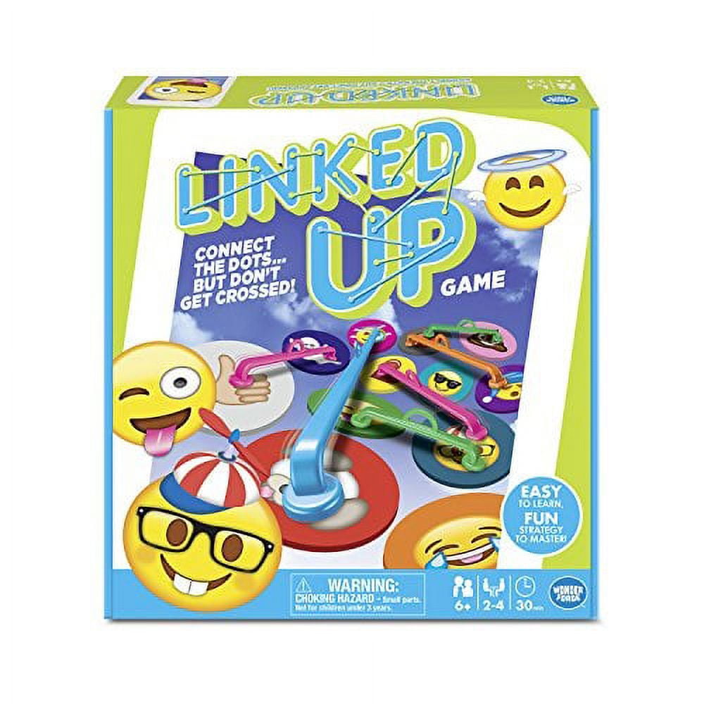 Wonder Forge Linked up Board Game Emoji Edition Ages 6 2-4 Players ...