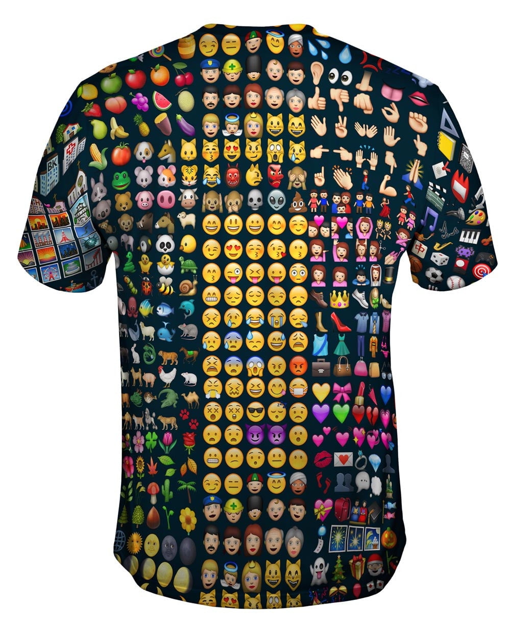 Emoji Party Jumbo Mens T-Shirt All Over Print - Walmart.com