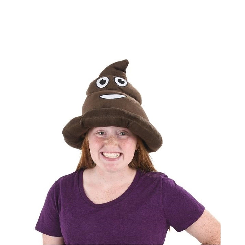 Emoji Poop Hat Poo Shape Head Cell Phone Emoticon Text Message Soft Cap ...