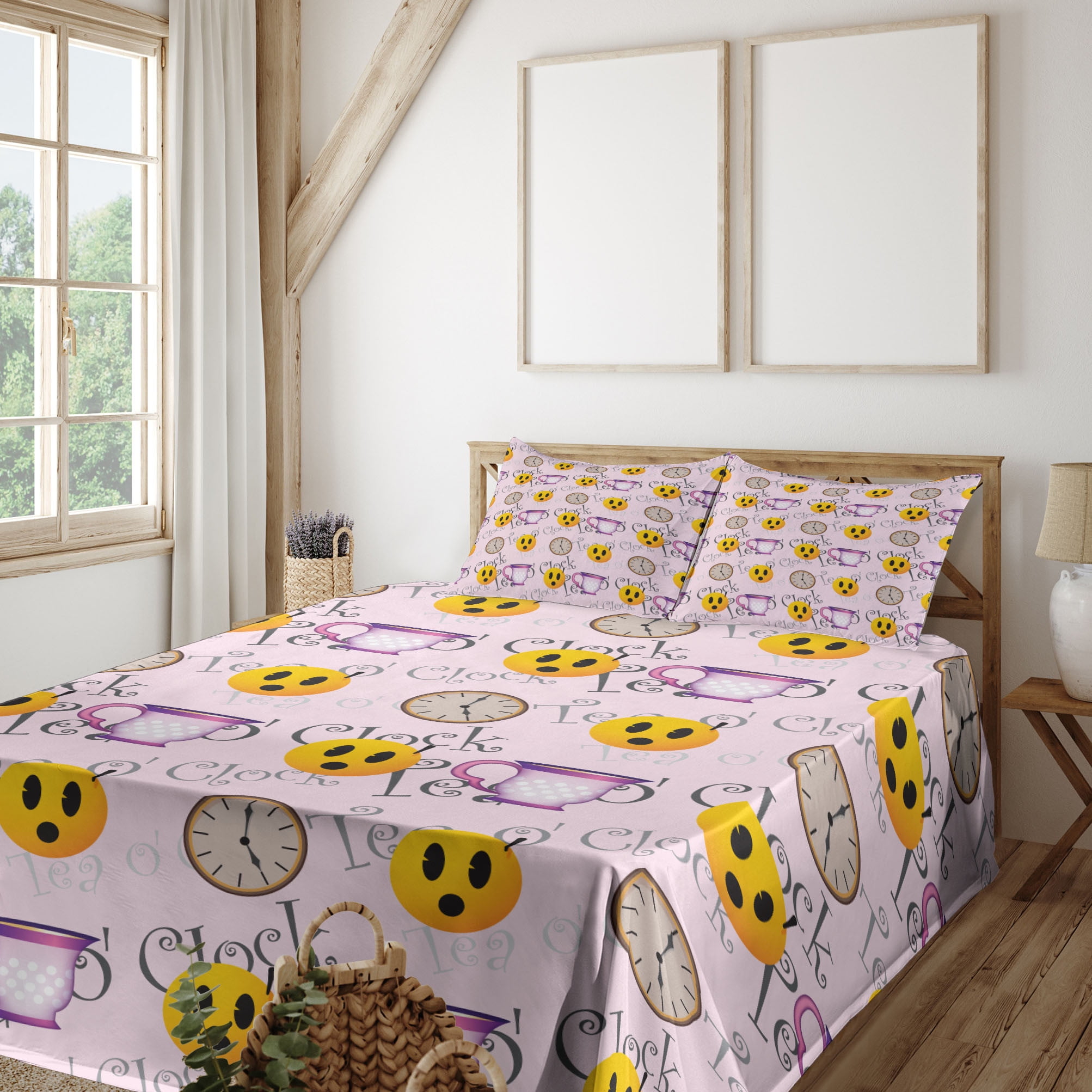 Emoji Sheet Set, Baroque Vibes O Clock Writings with Shocked Faces and ...
