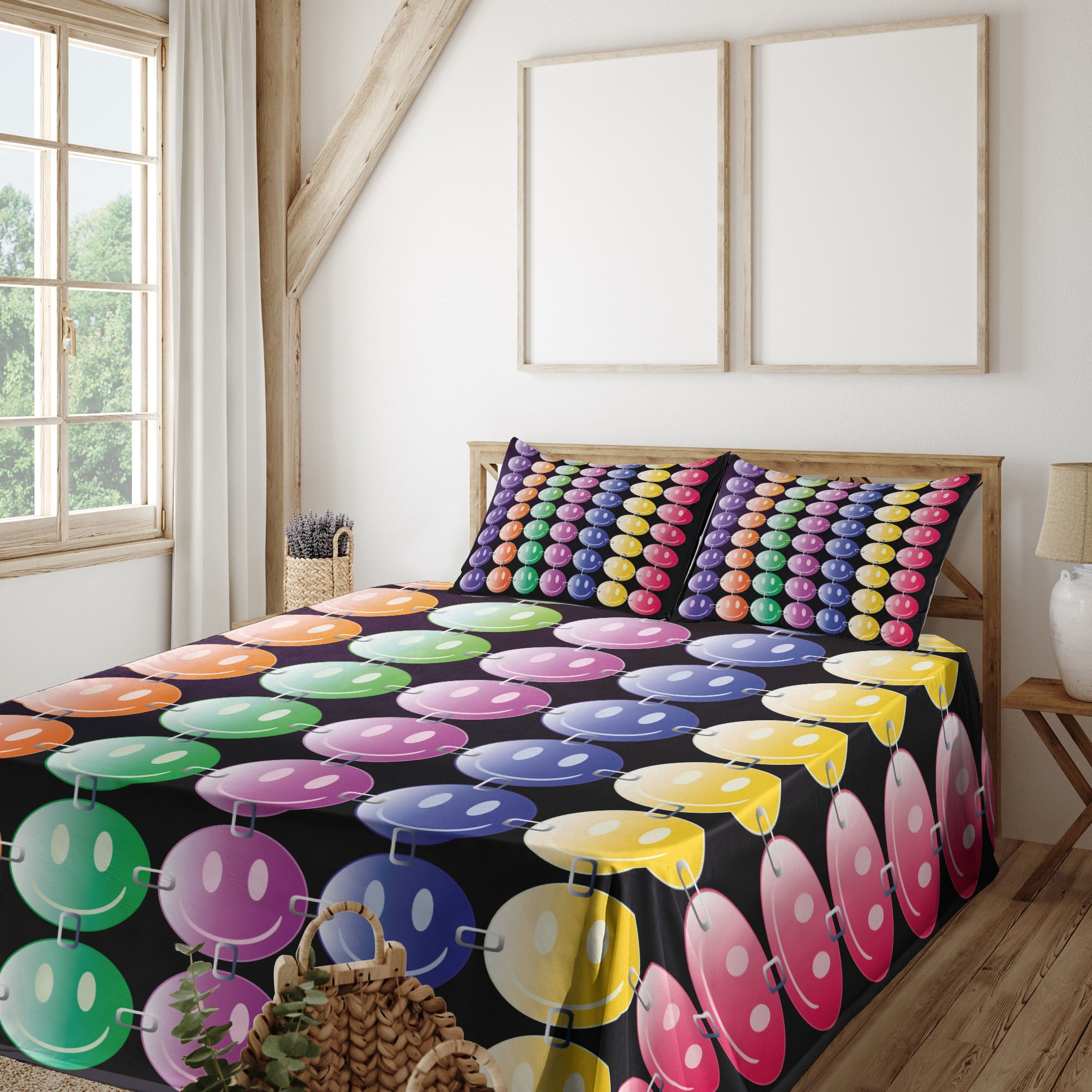 Emoji Sheet Set, Colorful and Simple Smiling Faces in a Row ...