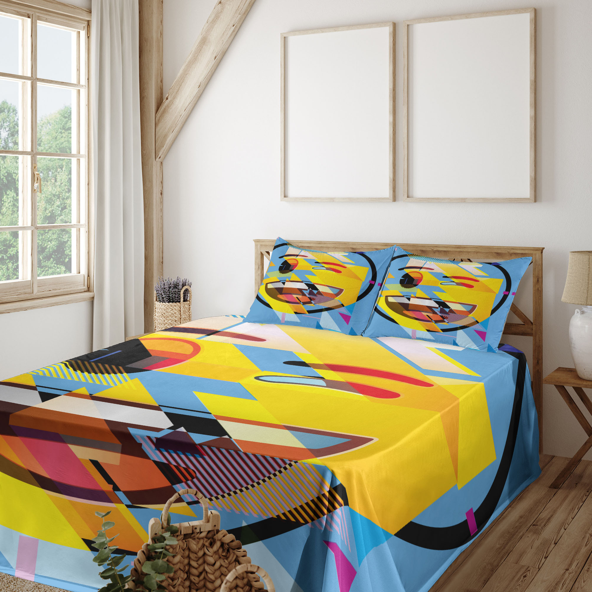 Emoji Sheet Set, Contemporary Design Happy Smiling Character Pixel Art ...