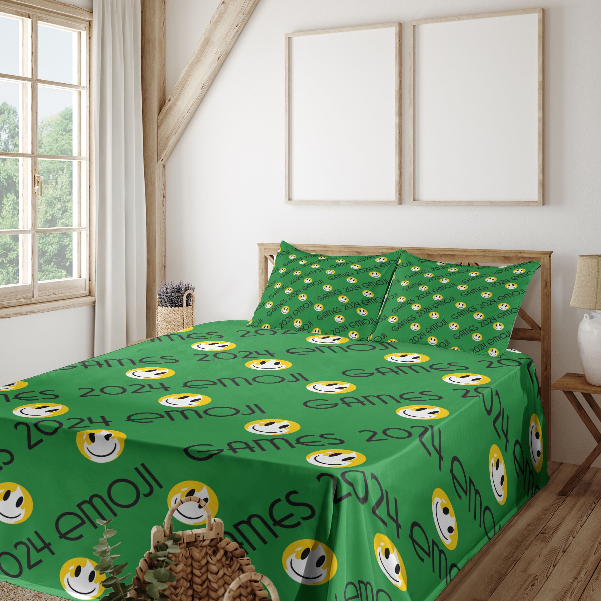 Emoji Sheet Set, Games 2024 Lettering Funny Smiling Round Faces ...