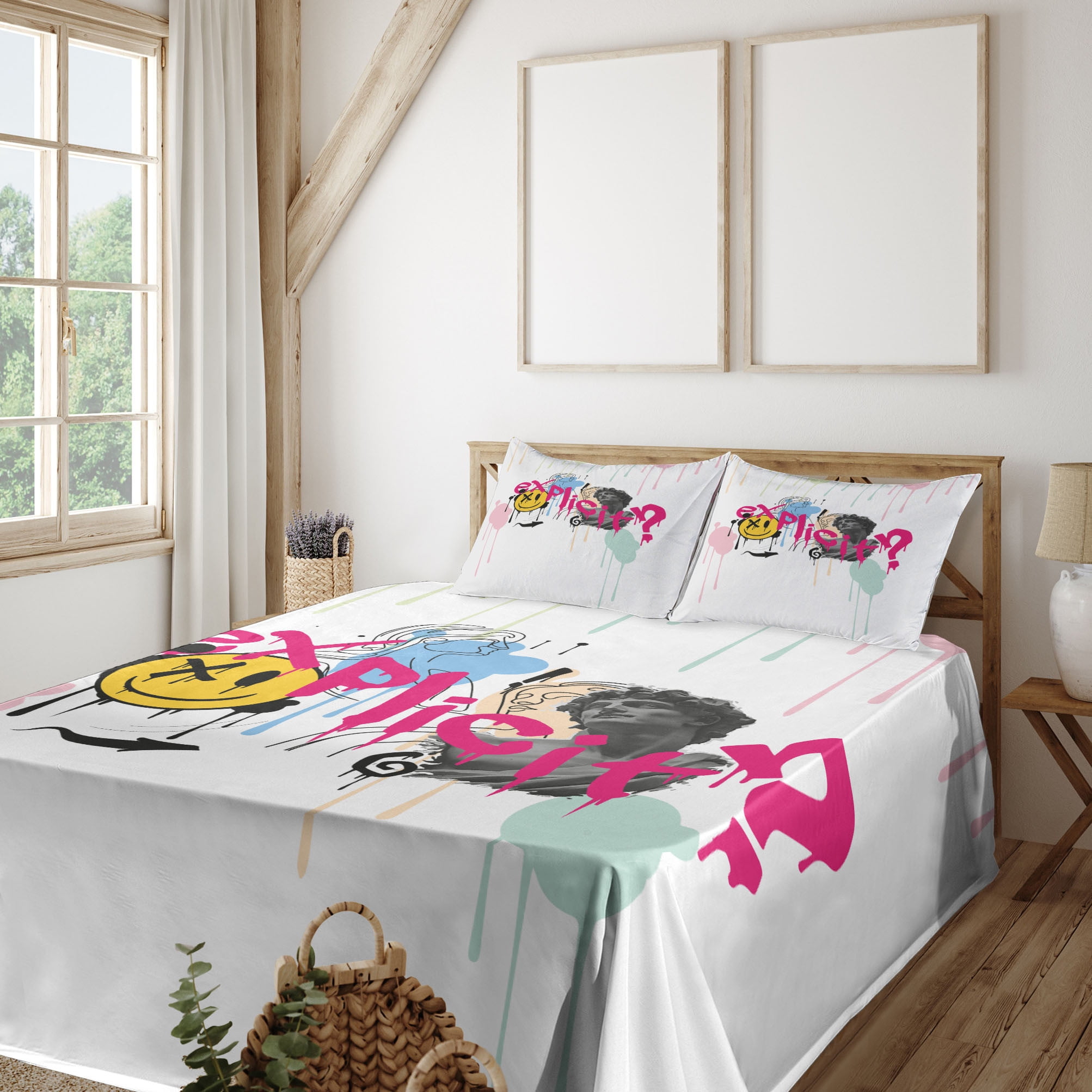 Emoji Sheet Set, Modern X Shape Eye Smiling Round Face and Antique ...